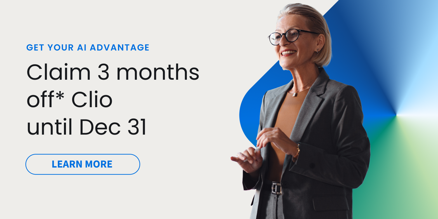 SPONSORED: Get 3 months off Clio before 2025 ends | Law Society of Scotland