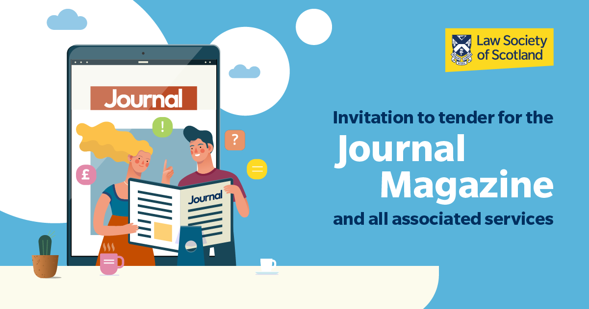 Law Society tenders for Journal Magazine contract | Law Society of Scotland