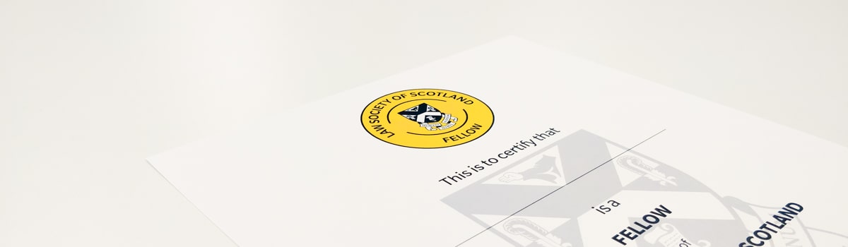 Fellow membership | Law Society of Scotland | Law Society of Scotland